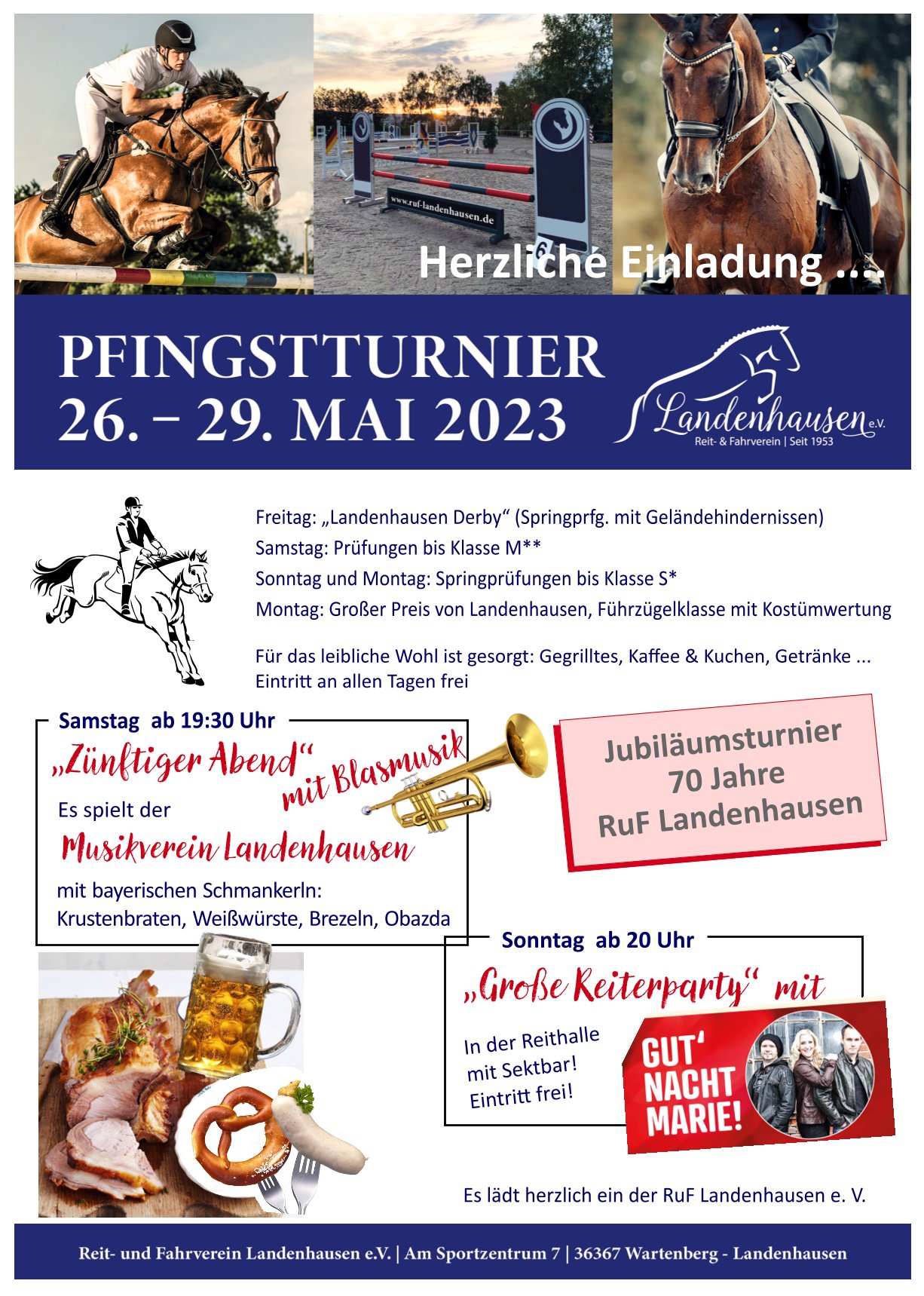 Einladung zum Pfingstturnier – Reitverein Landenhausen